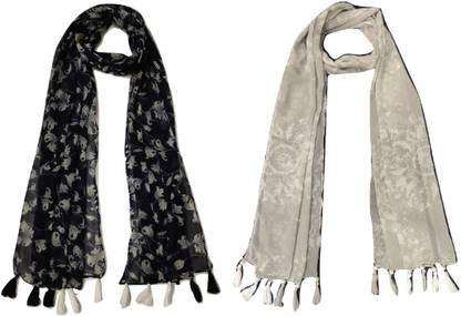 StoleVilla Printed Chiffon Women Scarf, Stole, Fancy Scarf - Buy ...