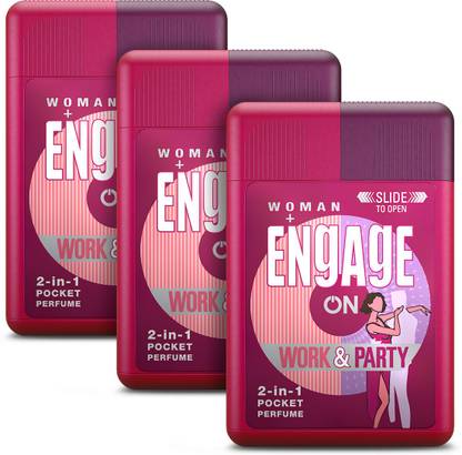 Buy Engage on 2-In-1 Pocket Perfume for Women Work & Party, Skin ...