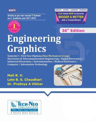 Engineering Graphics - Elx ( First Year Diploma MSBTE Semester 1 ): Buy ...