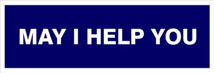 ZEDEF MAY I HELP YOU Emergency Sign Price in India - Buy ZEDEF MAY I ...