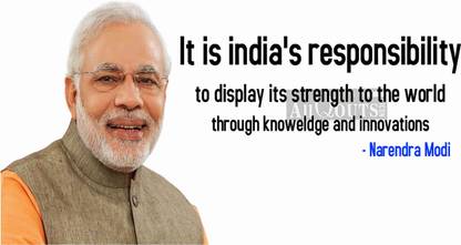 Narendra Modi Wall Poster For Room With Gloss Lamination M35 Paper ...