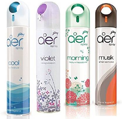 Godrej Aer Spray Musk Cool Fresh and Patel - Pack of 4 Spray Price in ...