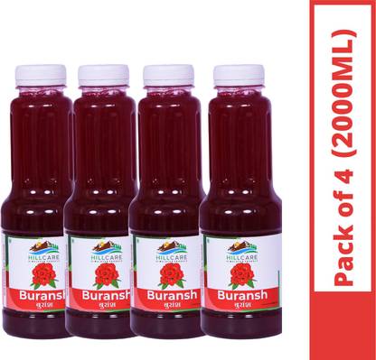 HILLCARE Buransh (Rhododendron) Squash | Red Flower Juice | No Added ...