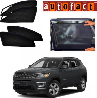 Autofact Rear Window, Side Window Sun Shade For Jeep Compass Price in ...