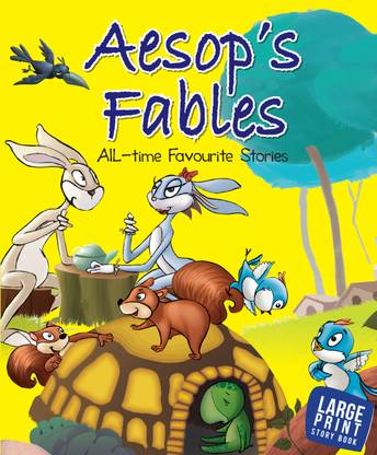 Aesops Fables : All Time Favourite Stories : Large Print: Buy Aesops ...