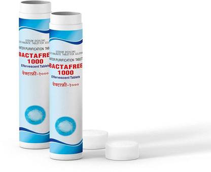 BACTAFREE 1000 Water Purification Tablets - Disinfectant tablet for ...