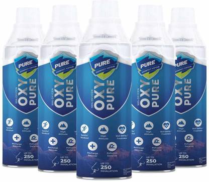 oxy pure Portable Oxygen Can/Canister/Cylinder with Inbuilt mask, 12 L ...