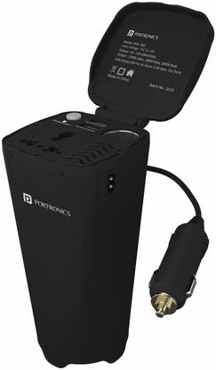 Portronics CarPower One Portable 200W Car Inverter (POR-003, Black) Car ...