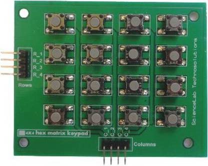 ScienceLab Technosolutions Hex matrix keypad 4x4 for ArduinoUNO and ...