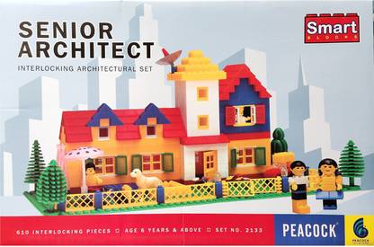 Peacock Senior Architect Smart Block Interlocking Architectural Set no ...