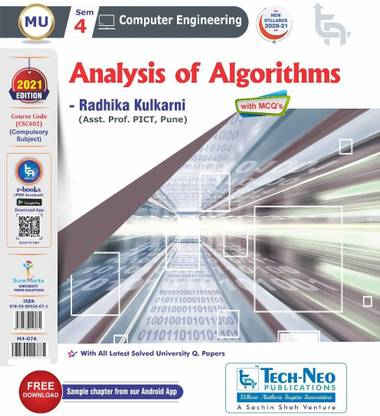 Analysis Of Algorithm MU Sem 4 Computer (Mumbai University): Buy ...
