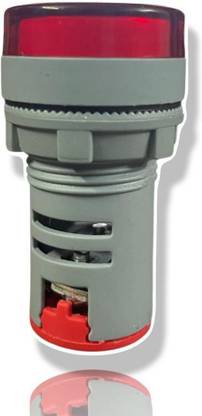 SS ROBOTICS Indicator Light AC/DC 110V 20mA LED Flush Panel Mount ( Red ...