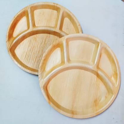 Amisol Global 12 inch 4 compartments Areca Palm Leaf Thali Plates ...