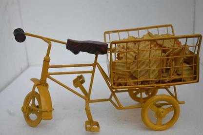 APEROL DESIGN The Vintage Art Iron Rickshaw Shape Platter Trolley for ...