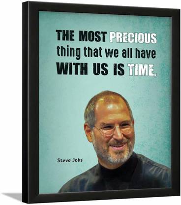 Steve Jobs Framed Poster - motivational quotes frames - poster with ...