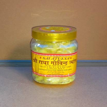 Sai Atulya Shri Radha Govind Ghee Jyot Batti 1 Jar Of 100 Jyot Cotton ...