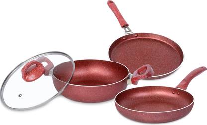 Ethical GRANITO Series Induction Bottom 4 pcs Cookware Set/Festive Pack ...