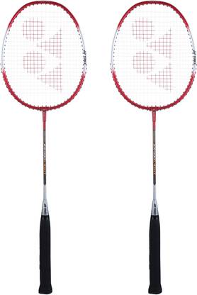 YONEX ZR-100 Light Red, Grey, Silver Strung Badminton Racquet - Buy ...