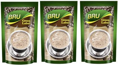 BRU GREEN LABLE FILTER COFFEE PACK OF 3 Filter Coffee Price in India ...