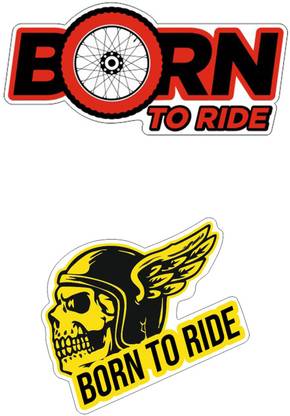BORN TO RIDE Sticker & Decal for Bike Price in India - Buy BORN TO RIDE ...