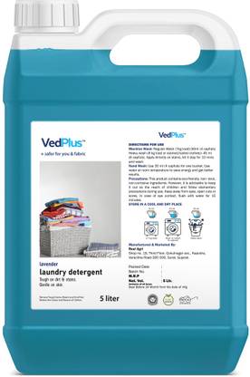Vedplus Liquid Detergent 5L, Lavender Liquid Detergent, Suitable for ...