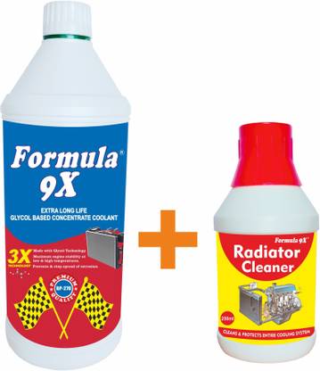 Formula 9x BP-270 Engine Coolant - 1Ltr + Formula 9x Radiator Flush ...