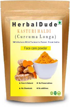 HERBALDUDE 100% Natural Wild Turmeric Powder (Kasturi Manjal / Amba ...