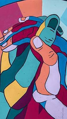 2 Hands Art Wall Posters Glossy Posters for Room and Offices(Size_12x18 ...