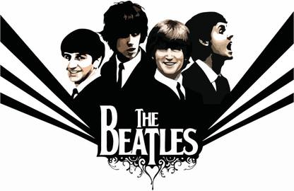 The Beatles Graphic Art Poster Paper Print - Music posters in India ...