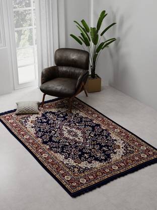 Raymond Home Dark Blue Polyester Carpet - Buy Raymond Home Dark Blue ...