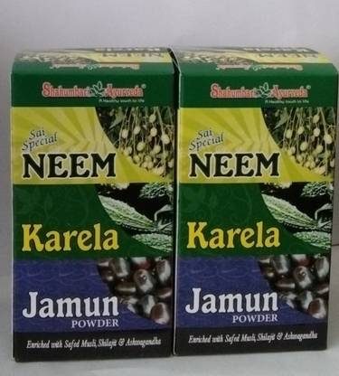 SHAKUMBARI AYURVEDA NEEM KARELA JAMUN POWDER/FAKKI/PHAKKI ANTI DIABETIC ...