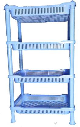 Amazing Fruits/Vegetables Kitchen Rack Plastic 4 Layer Vegetable Stand ...