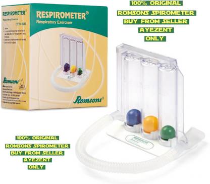 Romsons Original Spirometer/ Respirometer/ 3-Ball Exerciser/ Lung ...