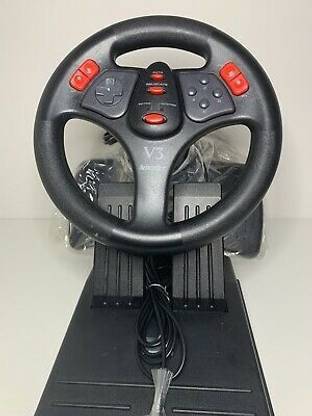 Clubics V3 Wheel Steering and Pedals Racing Controller for Car Racing ...