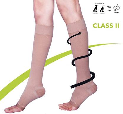 Sorgen LYCRA COMPRESSION STOCKINGS CLASS II AD LARGE Knee Support - Buy ...