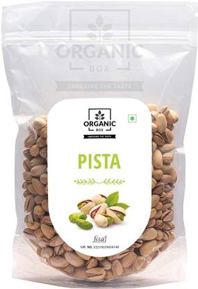 Organic Box Whole Roasted Salted Pistachios - Pista With Shell - 250 ...