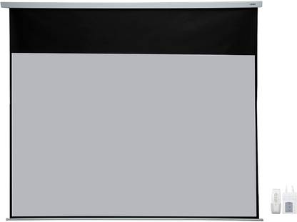 Logic 109 inch Fiber Glass MW Tubular Motorized Screen with RF remote ...