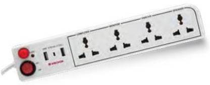 Anchor By Panasonic 6A Universal Socket with Two 2.1A USB Ports & 1.5m ...