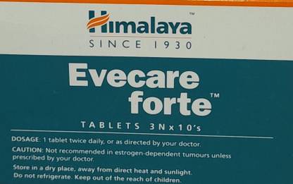 HIMALAYA EVECARE FORTE TABLET (PACK OF 3) Price in India - Buy HIMALAYA ...
