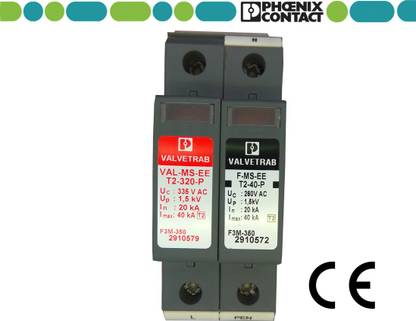 PHOENIX CONTC Single Phase AC SPD Grey with Remote Indication 320/40/1 ...