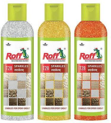 Pidilite Roff T28 Sparkles For Epoxy Grout (Gold, Copper, Silver) Combo ...