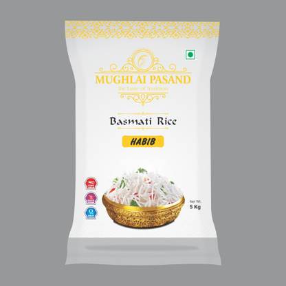 Mughlai Pasand Habib Basmati Rice (Long Grain, Steam) Price in India ...