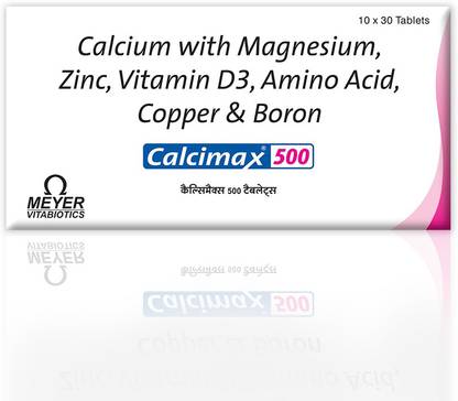 Calcimax 500 Calcium Supplement Price in India - Buy Calcimax 500 ...