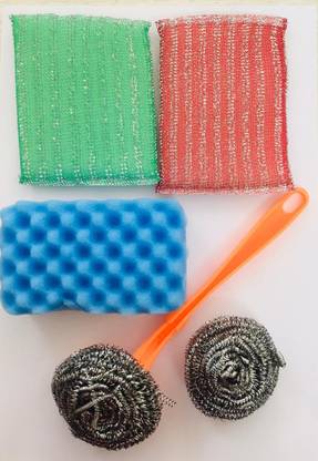 Tanish Combo kit for Vessels Cleaning Cleaning Brush, Scrub Pad Price ...