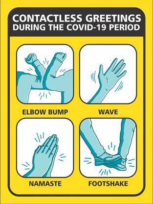 WALLPIK Contactless Greetings – No Hand Shake - Coronavirus Safety ...