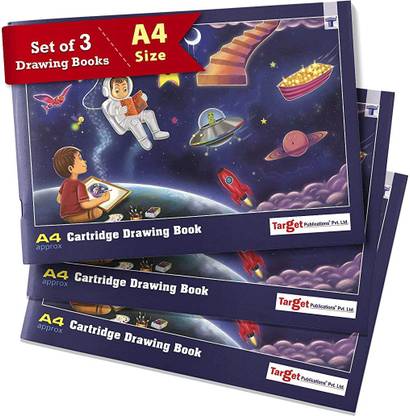 Target Publications Drawing Book A4 Size Approx | Sketch Pad for Kids ...