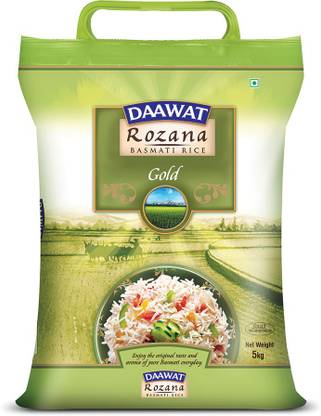 Daawat Rozana Gold Basmati Rice (Medium Grain) Price in India - Buy ...
