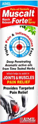 AIMIL Muscalt Forte Oil Non-Stick Joint Pain Relief Ayurvedic Oil with ...