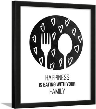 Dining Quotes Wall Frame - Family Eats Together Quotes - Dining Area ...