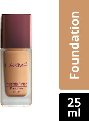 Lakmé Inivisible Finish Liquid Foundation, Full Coverage With SPF 8 ...